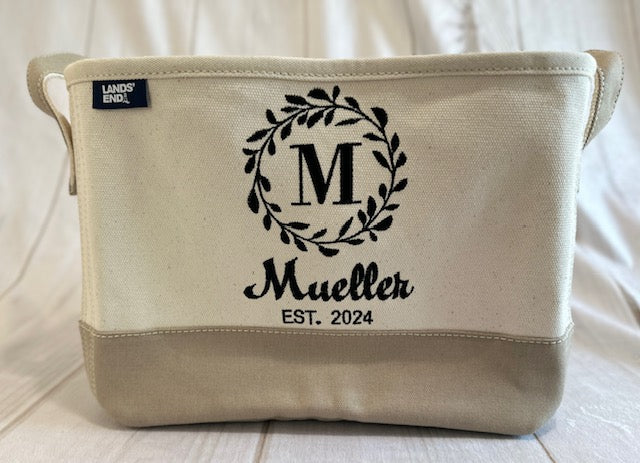 Personalized Family Name Canvas Cube – Arch City Monogramming, LLC